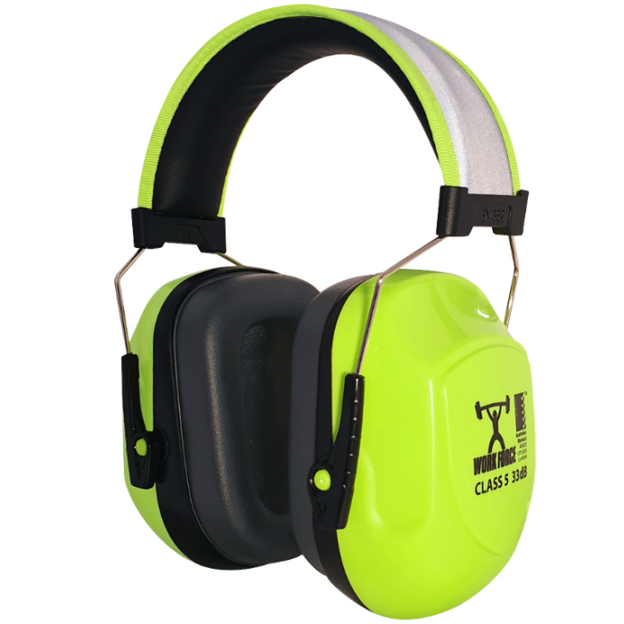 Earmuff Neckband 32db Class 5 Hi-Vis Yellow AS/NZS