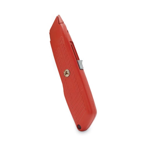KNIFE, AUTO-RETRACTING, SAFETY ROUND POINT BLADE