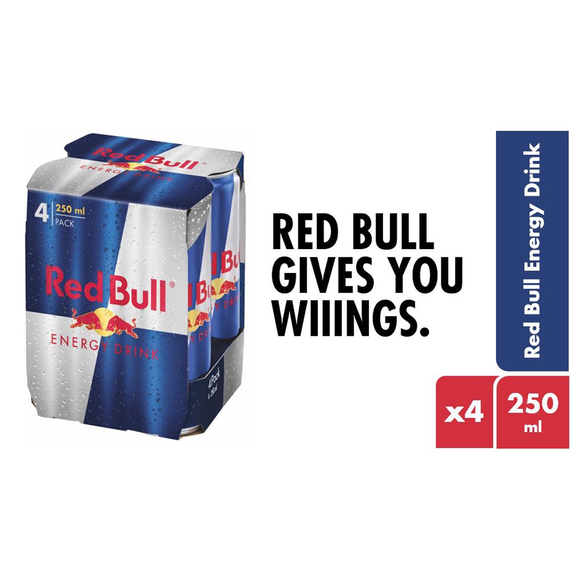 Red Bull pack 4pcs - Energy drink