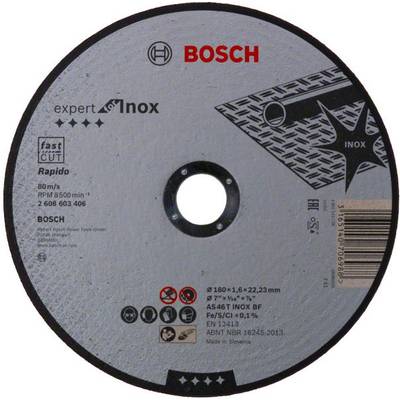 Straight Cutting disc INOX 180x1,6mm