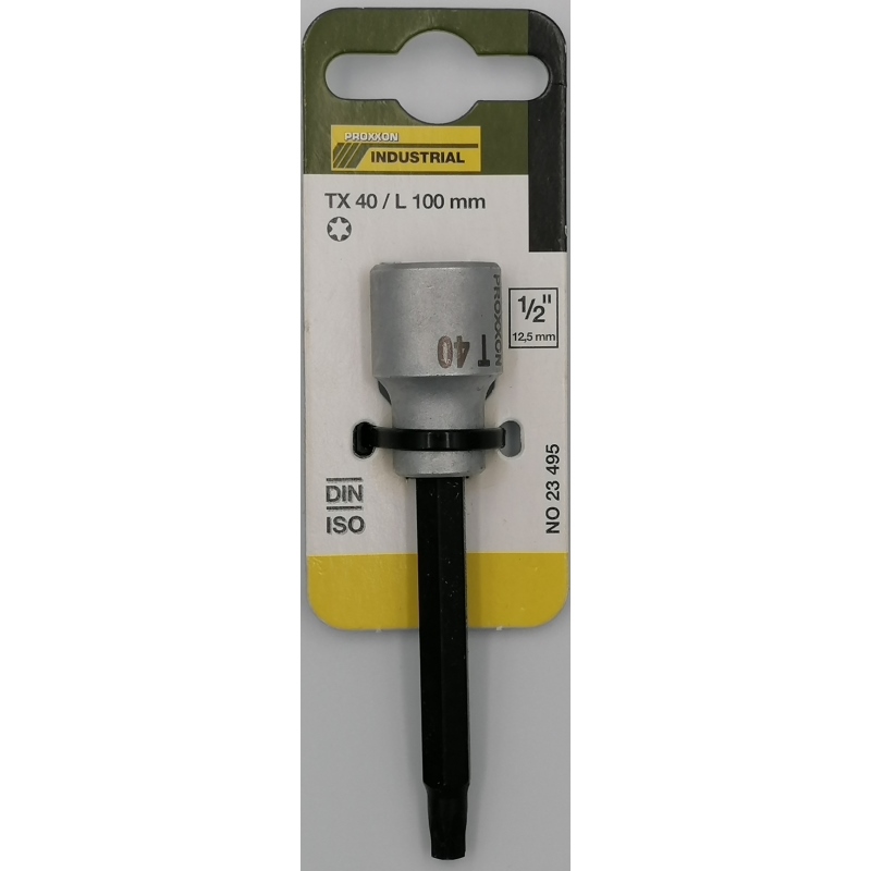1/2'' TX socket bits, 100mm TX40::Тусгай торцов 100mm TX40
