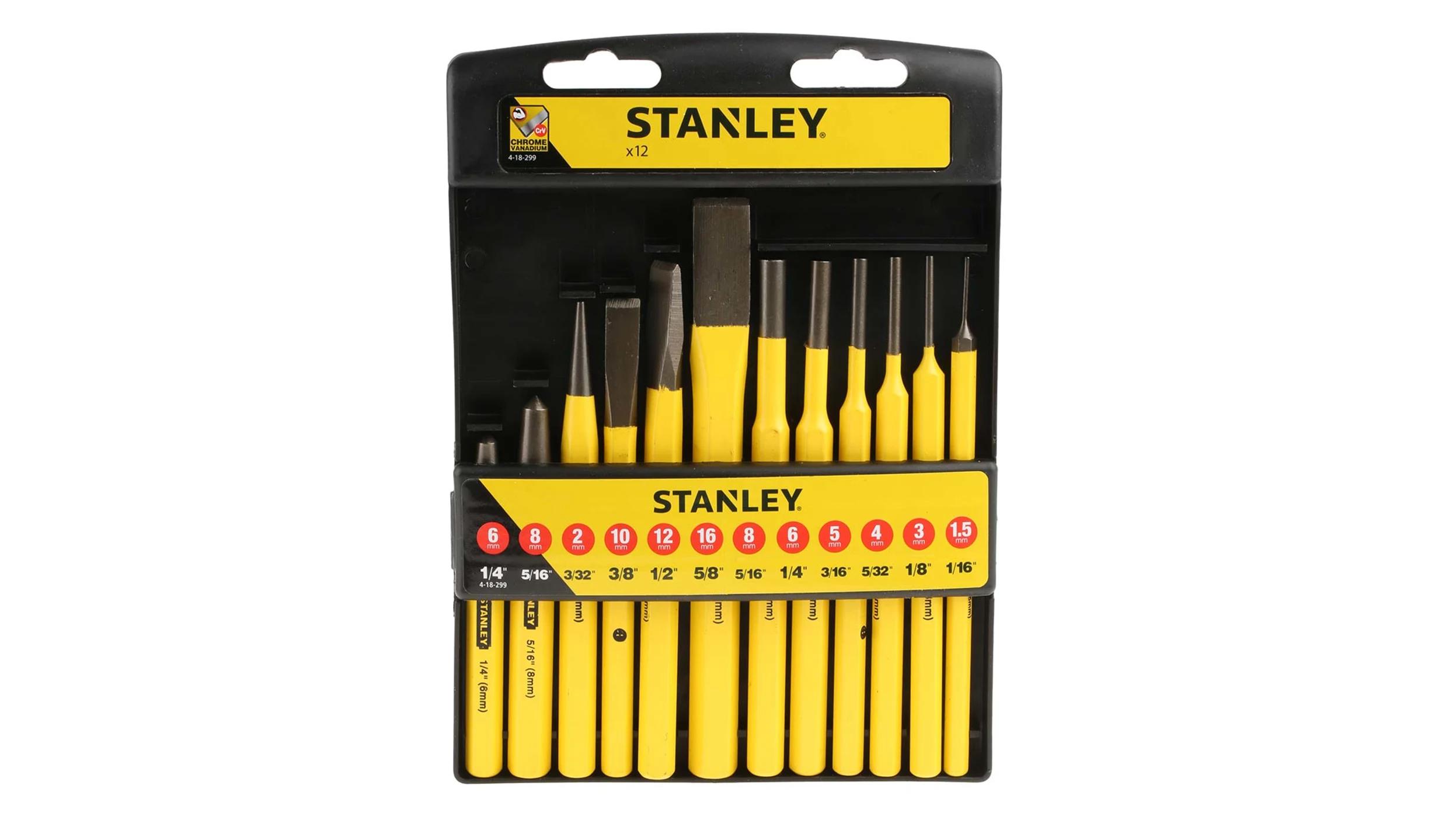 KIT 12PC Punch and chisel